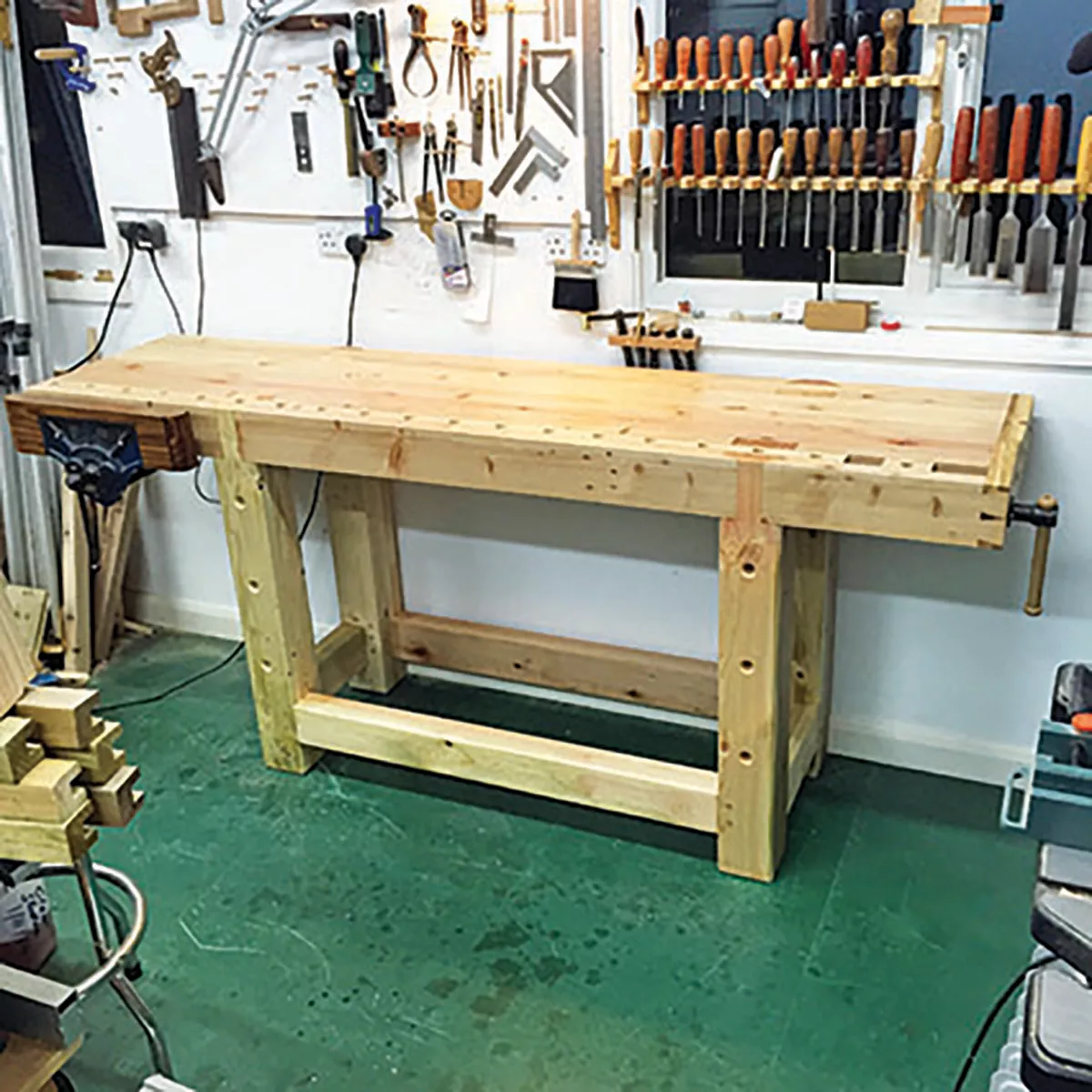 DIY Workbench Makeover with Recycled Materials