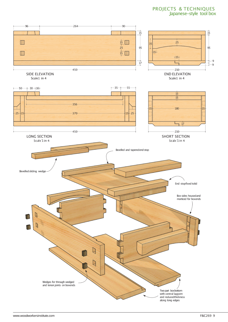 Crafting a Traditional Japanese-Style Tool Box