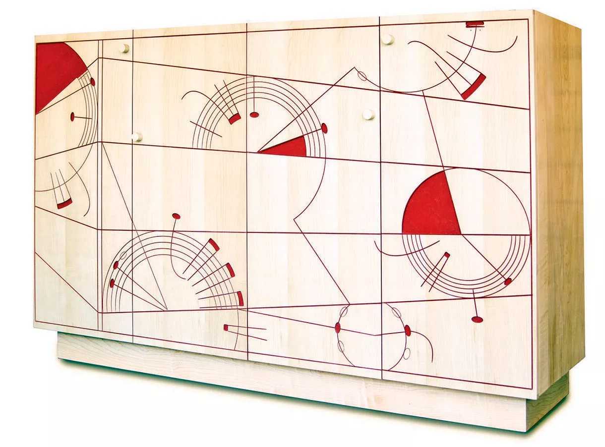 Bespoke Music Cabinet: Carolin Reichert's Valchromat Design