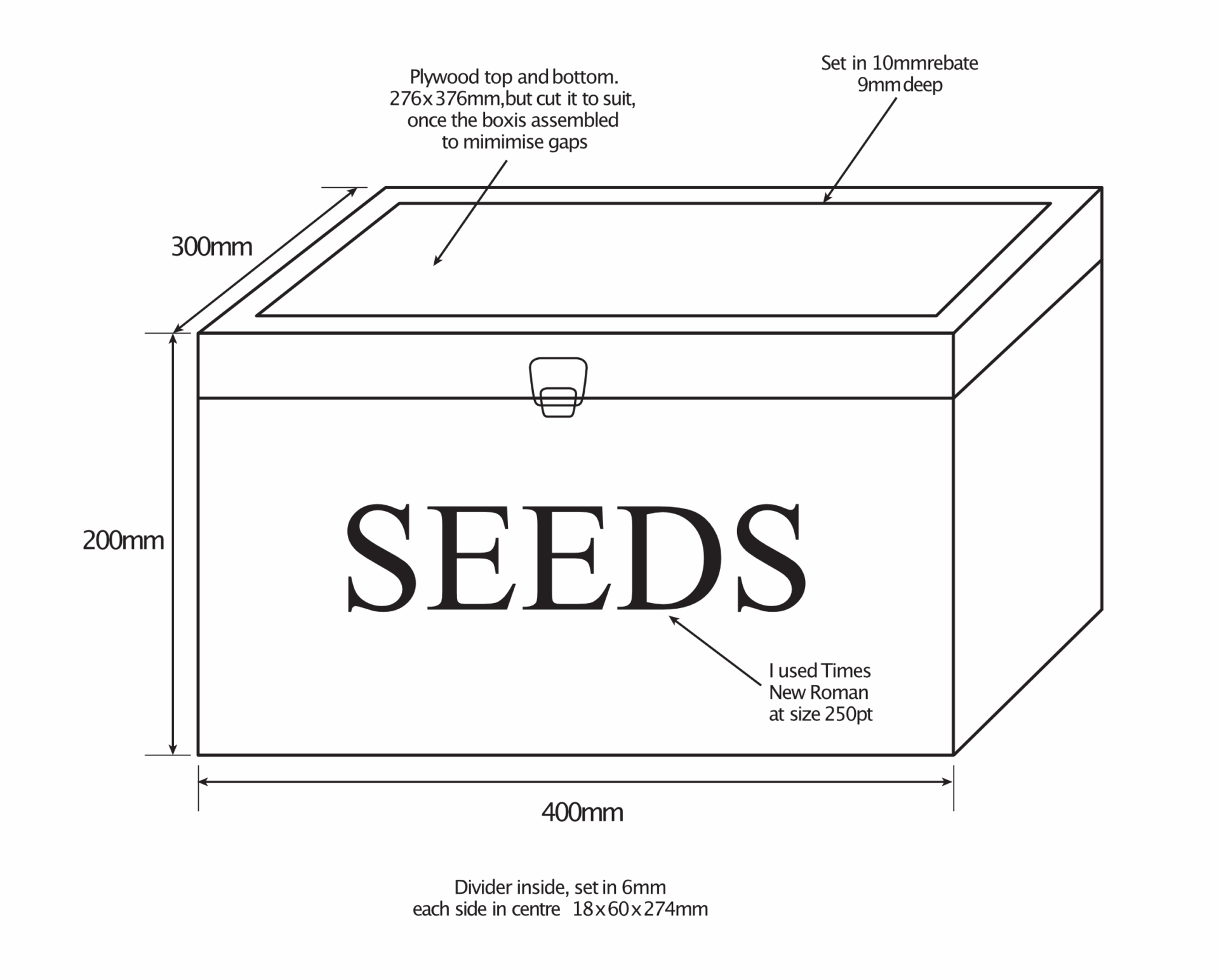 How to Make a Seed Storage Box with Carved Detail