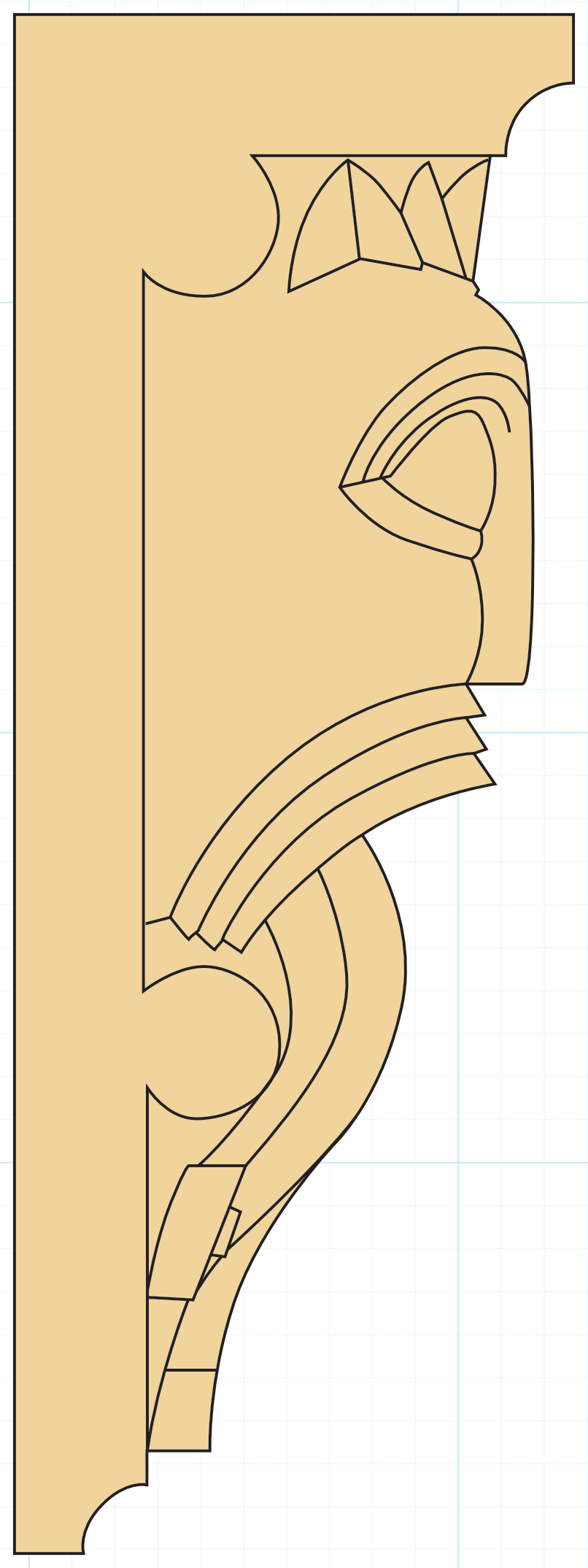 Steve Bisco Crafts Romanesque Corbel: 11th-Century Norman Figure