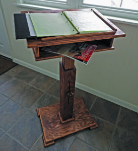 Easily Adjustable Lectern by Michael T Collins - Custom Design