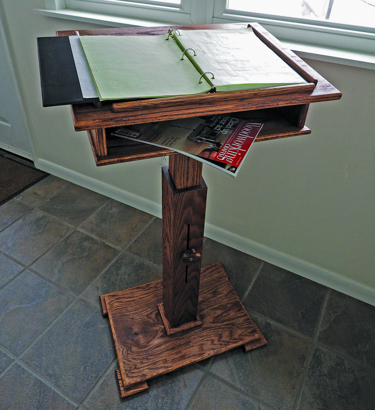 Easily Adjustable Lectern by Michael T Collins - Custom Design